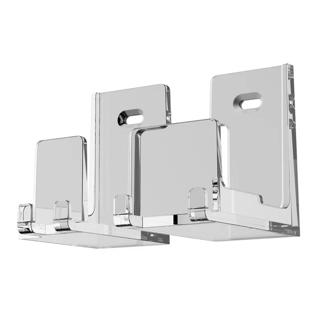 SPACE SAVING WALL Mount Holder for Switch 2 Acrylic Clear Console Rack ...