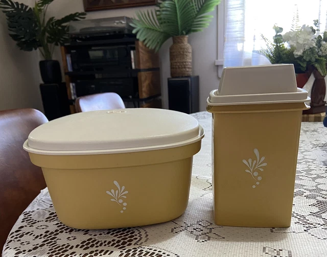 TUPPERWARE CONTAINERS HARVEST Gold -Beetroot Container ,Square ...