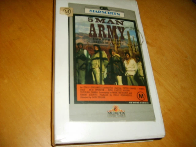 THE 5 MAN ARMY - 1969 Pre Cert Bud Spencer - Dario Argento Cult Western ...
