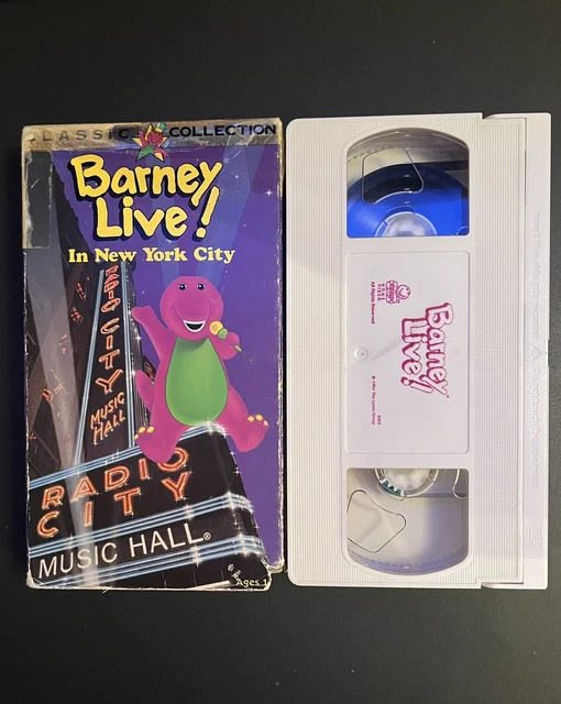BARNEY LIVE IN New York City | 1994 VHS Tape | Classic Collection $4.99 ...