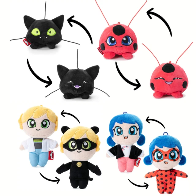 MIRACULOUS LADYBUG TIKKI and Plagg kwami plush £10.00 - PicClick UK