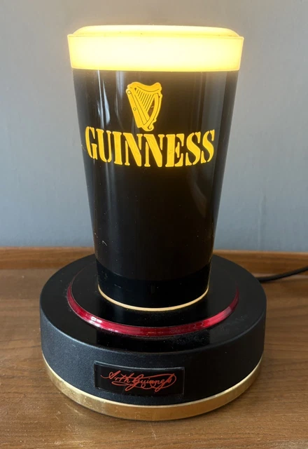 GUINNESS ILLUMINATED BAR Top Font Light Rare - Fully Working And PAT ...