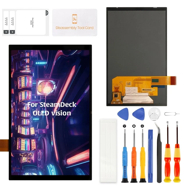FOR STEAM DECK OLED Original HD Version LCD Screen with Digitizer Full ...