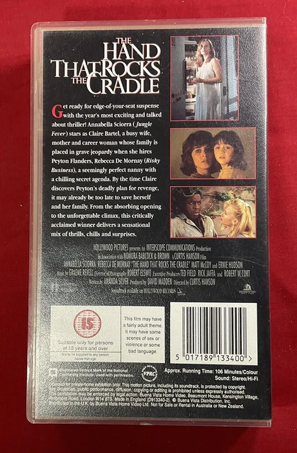 THE HAND THAT Rocks The Cradle, VHS Video, Cert 15 Movie £3.00 ...