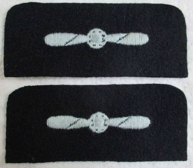 PAIR WW2 RAF:&LEADING AIRCRAFTSMAN'S BADGES" (LAC, 2-Bladed Propeller ...