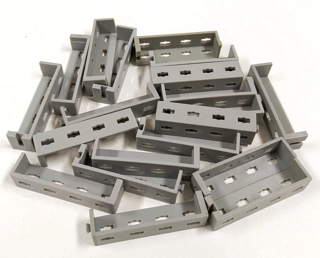 VINTAGE FISCHERTECHNIK 36302 Angle Girder 60 Gray 20pcs Parts 1970 $13. ...