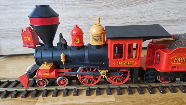 PLAYMOBIL EISENBAHN WESTERN Lokomotive "Steaming Mary" 4054 und Caboose ...