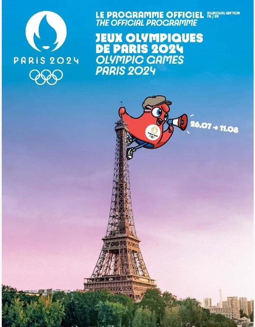 MAGAZINE PROGRAMME JEUX OLYMPIQUES JO PARIS 2024 NEUF EUR 19,90 - PicClick IT