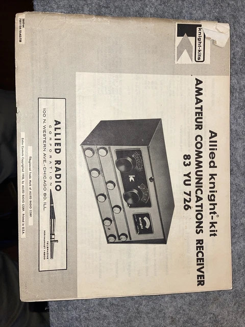 ORIGINAL ALLIED KNIGHT kit Assembly Instructions Receiver 83YU726 Used ...