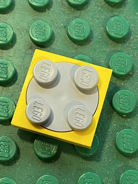 LEGO 3680 TURNTABLE 2x2 Plate Base with Turntable 2x2 Plate Top - grey ...
