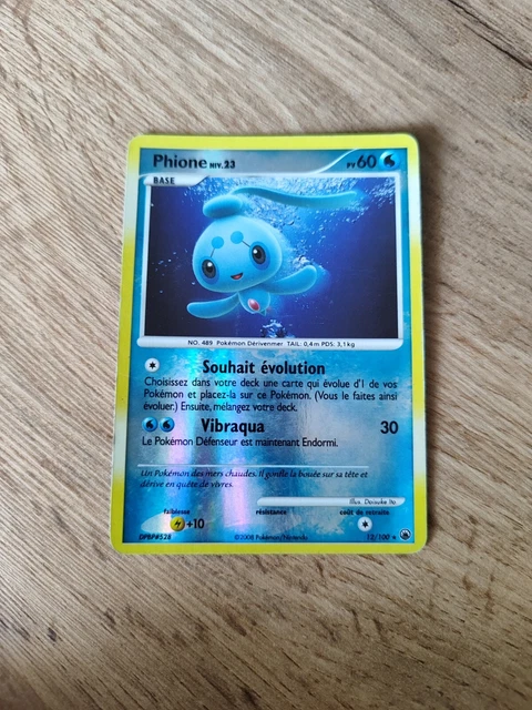 CARTE POKÉMON - Phione 12/100 Holo Reverse Rare Aube Majestueuse Fr EUR ...