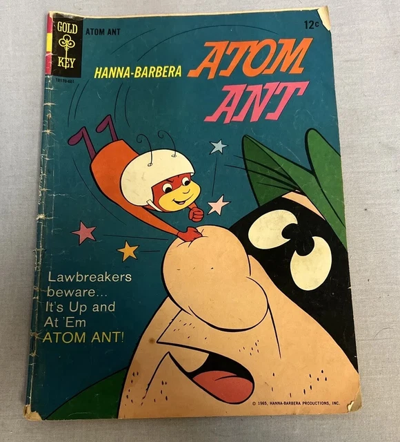 ATOM ANT #1 (1965) 1st appearance Hanna Barbera cartoon Gold Key comics ...