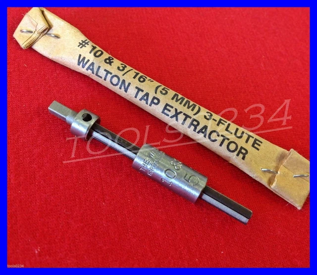 #10 5MM 3/16& Walton 10103 Tap Extractor 3 Flute USA $35.67 - PicClick AU