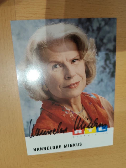 AUTOGRAMM SIGNIERT VON Hannelore Minkus (ehem. deutsche Schauspielerin) EUR 2,95 - PicClick DE