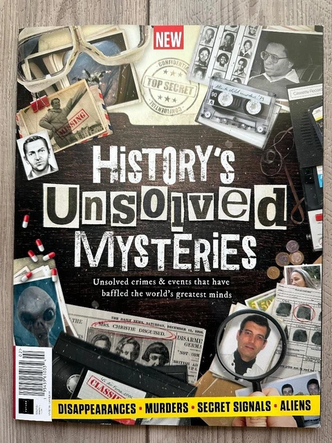 2024 HISTORY'S UNSOLVED MYSTERIES All About HISTORY 130 Pages CRIMES ...