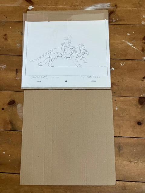 HE-MAN/SHE-RA MASTERS OF the Universe HE-MAN and BATTLE CAT layout ...