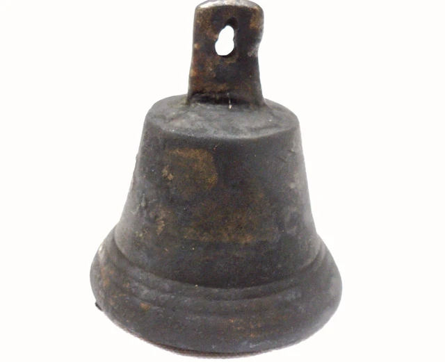 ANTIQUE LATE ROMAN/EARLY BYZANTINE BRONZE BELL number 3 etched on a ...