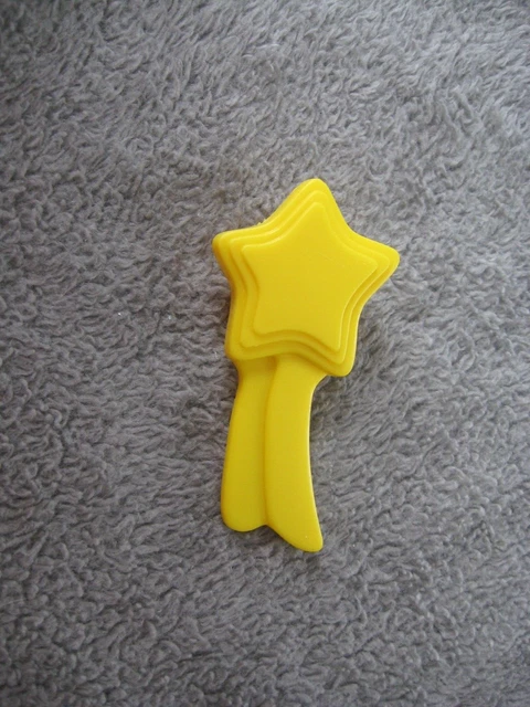 VINTAGE MY LITTLE Pony Yellow Shooting Star Brush 23B12-1 G1 Accessory ...