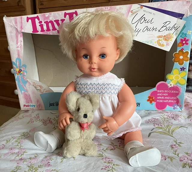 VINTAGE 70S BABY DOLL Palitoy 1970s Tiny Tears Girl Doll & BOX £7.50 - PicClick UK