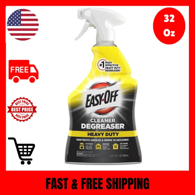 EASY OFF HEAVY Duty Degreaser Cleaner Spray, Kitchen Degreaser, 32 Oz ...