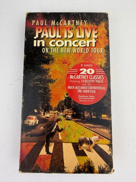 RARE PAUL MCCARTNEY Paul Is Live VHS New World Tour PolyGram Video ...