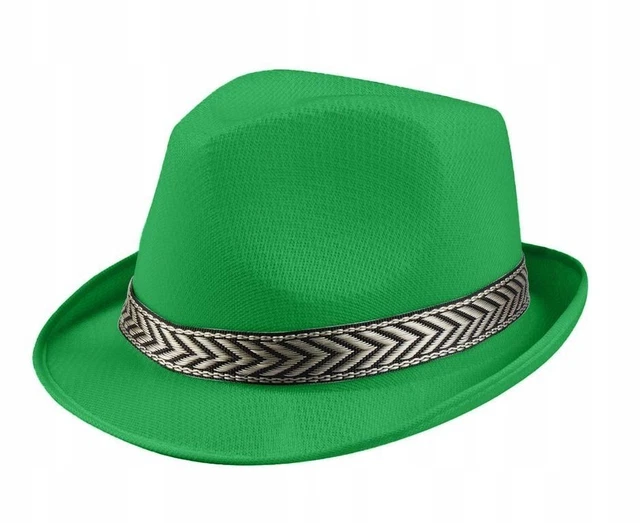 GREEN FEDORA TRILBY Hat Fancy Dress Party Beach Holiday £29.99 ...