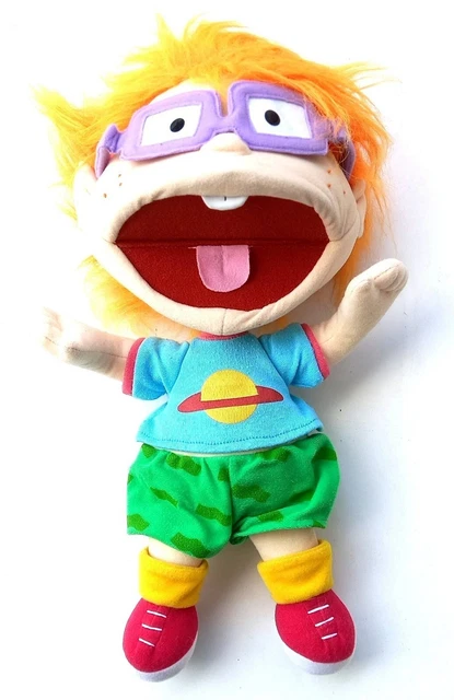 RUGRATS CHUCKY ~ 15" Plush Hand Puppet / Toy ~ 1995 Nickelodeon Toys £ ...