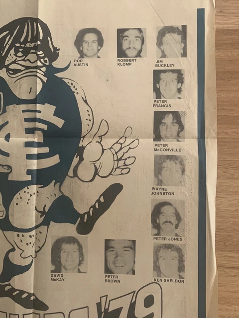 CARLTON 1979 - Original Poster “Sunday Observer” Premiers Poster. Rare ...