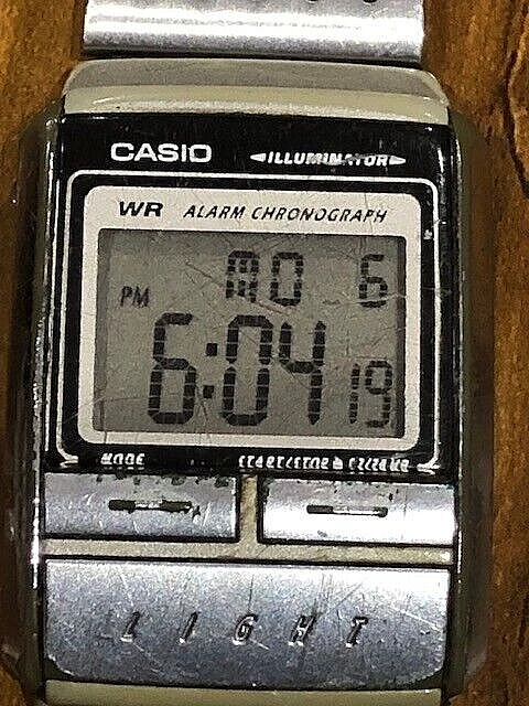 VINTAGE RARE CASIO A200 Alarm Chronograph Digital WR Quartz Gents Watch ...