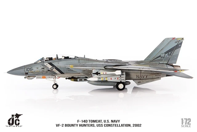 F-14D TOMCAT U.S. Navy, Vf-2 Bounty Hunters, 2002 - Jcwings Jcw72F14009 ...