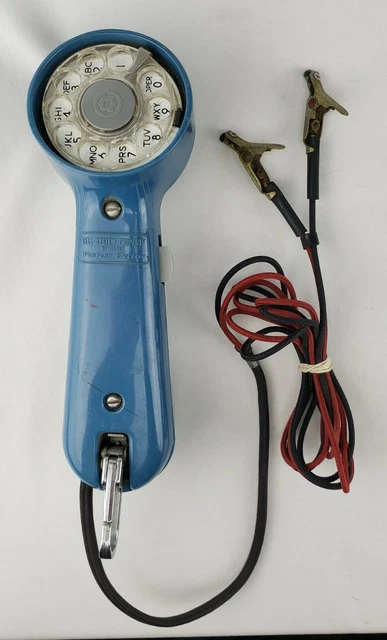VINTAGE BLUE BELL System Western Electric Lineman Rotary Test Phone ...