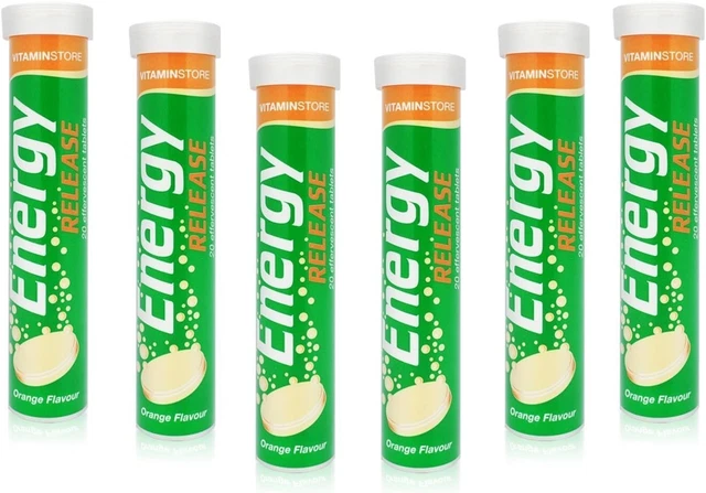VITAMIN STORE ENERGY Release Effervescent Tablets Orange Flavoured 6 ...