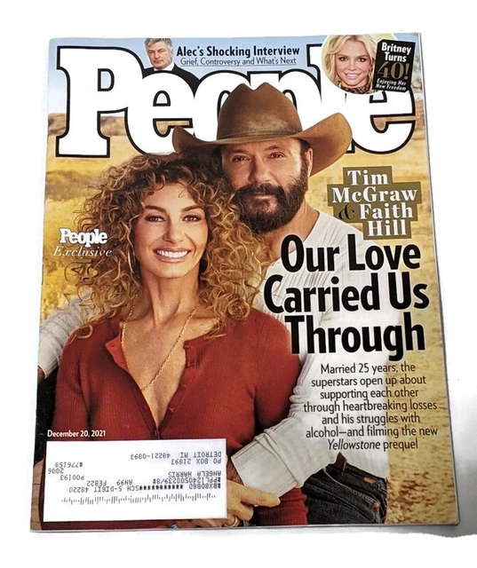 PEOPLE MAGAZINE (12/20/2021) Tim McGraw & Faith Hill, Britney Spears £ ...