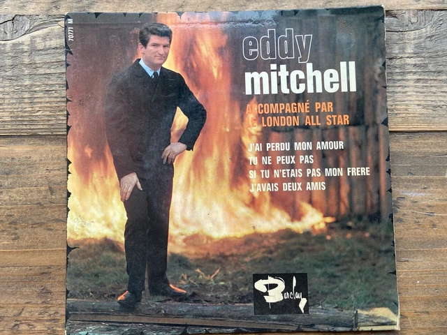 45T EP 4 TITRES EDDY MITCHELL Barclay Oui je t'aime Be Bop a Lula 1963 ...