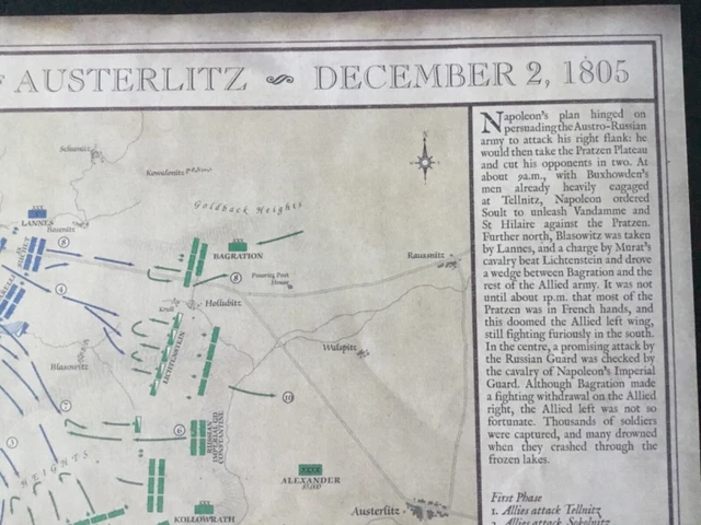 1805, 1806 NAPOLEONIC Wars Plan Maps Of The Battles Of Jena ...