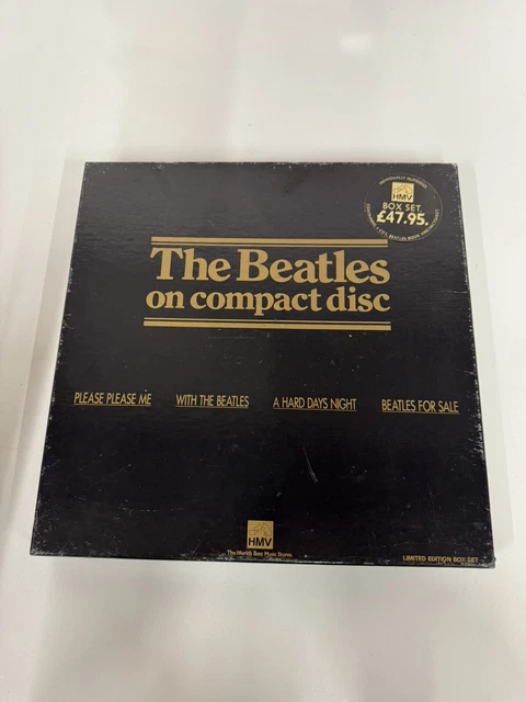 THE BEATLES ON Compact Disc HMV 4 CD UK 1987 Box Set Complete With Book ...