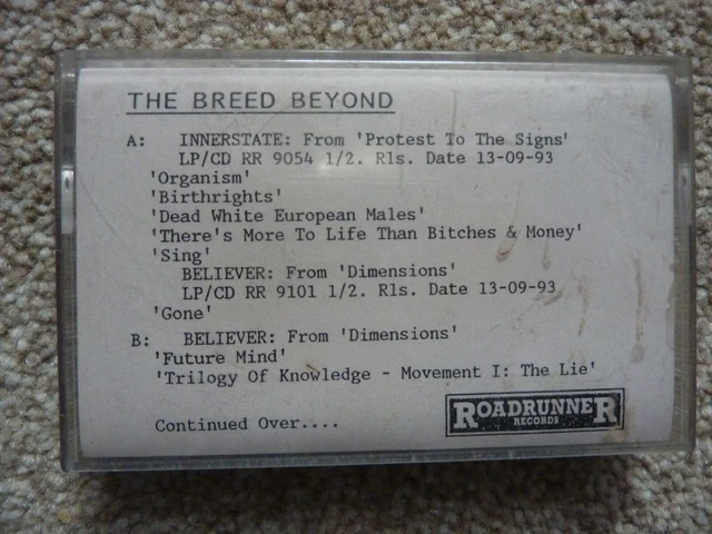 ROADRUNNER PROMO CASSETTE - The Breed Beyond £1.00 - PicClick UK