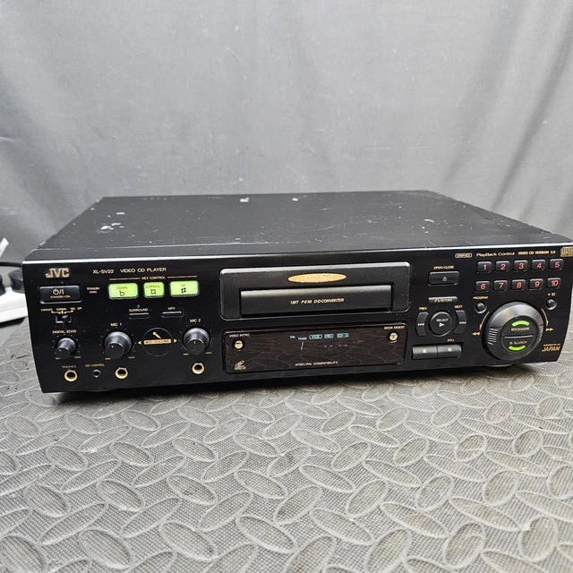 JVC XL-SV22BK VIDEO CD VCD Player Karaoke CD+G Dual Mic Key Control Digital Eco £19.99 - PicClick UK