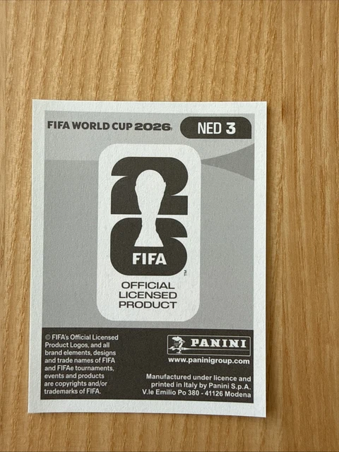 PANINI FIFA WORLD Cup 2026 Sticker Virgil Van Dijk Netherlands NED3 panini-fifa-world-cup-2026-sticker-virgil-van-dijk-netherlands-ned3