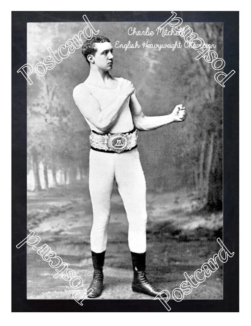 HISTORIC CHARLIE MITCHELL, English Heavyweight Champion Boxing Postcard ...