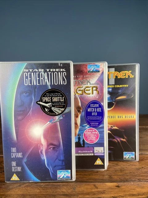 STAR TREK VHS Video Tape Bundle x3 (PG) Generations Voyager Pal ...