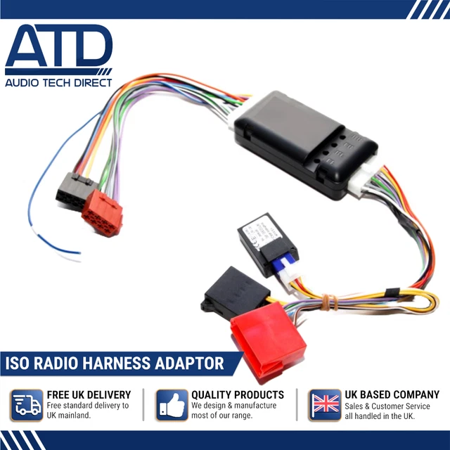 ISO RADIO HARNESS For Audi A2 8Z A3 8L A3 8P Adaptor CANbus Symphony BOSE Amp £79.99 - PicClick UK