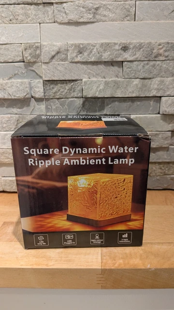 SQUARE DYNAMIC WATER Ripple Ambient Light. NEW in box. £10.79 - PicClick UK