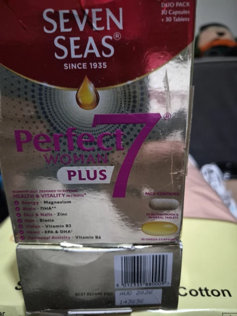 SEVEN SEAS PERFECT7 Woman Plus. 2 x boxes Multivitamins - 60 Capsules £ ...