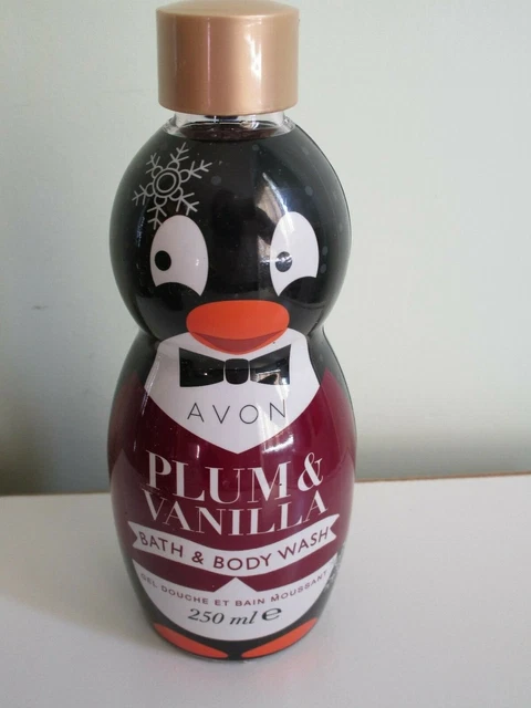 AVON MR PENGUIN Plum and Vanilla Bath and Body Wash 250ml $25.00 ...