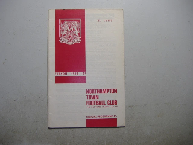 FOOTBALL PROGRAMME NORTHAMPTON Town (7111) fair condition £1.16 ...