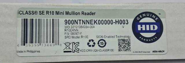 HID 900NTNNEK00000-H003 ICLASS SE R10 Mini Mullion Reader set $304.48 ...