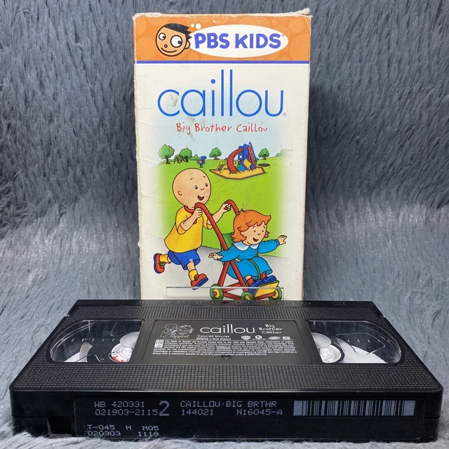 CAILLOU: BIG BROTHER Caillou VHS Tape PBS Kids Classic Animated Cartoon ...