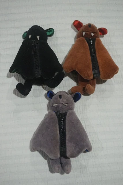 JELLYCAT ZIPPY ZAPPY Vampire Bat X 3 - 90'S - Vintage - Retired - Rare ...