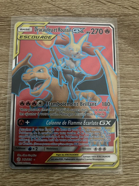 CARTE POKEMON DRACAUFEU et Roussil GX EUR 60,00 - PicClick IT